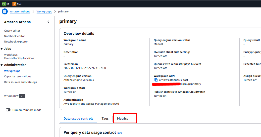 Athena Workgroups :: AWS System Manager