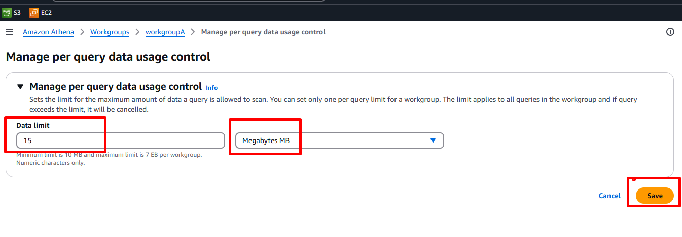 Athena Workgroups :: AWS System Manager